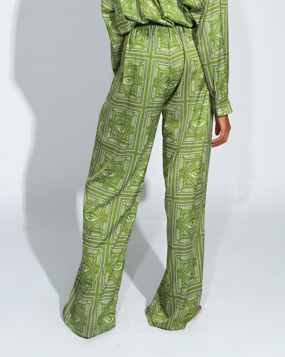 GREEN PRINTED PANTS – AKA ROUGE